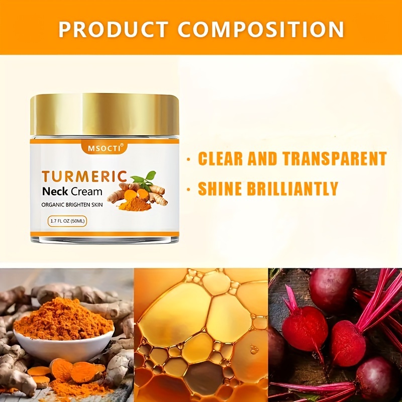 Turmeric Neck Cream Hydrating Firming Formula Vitamin - Temu
