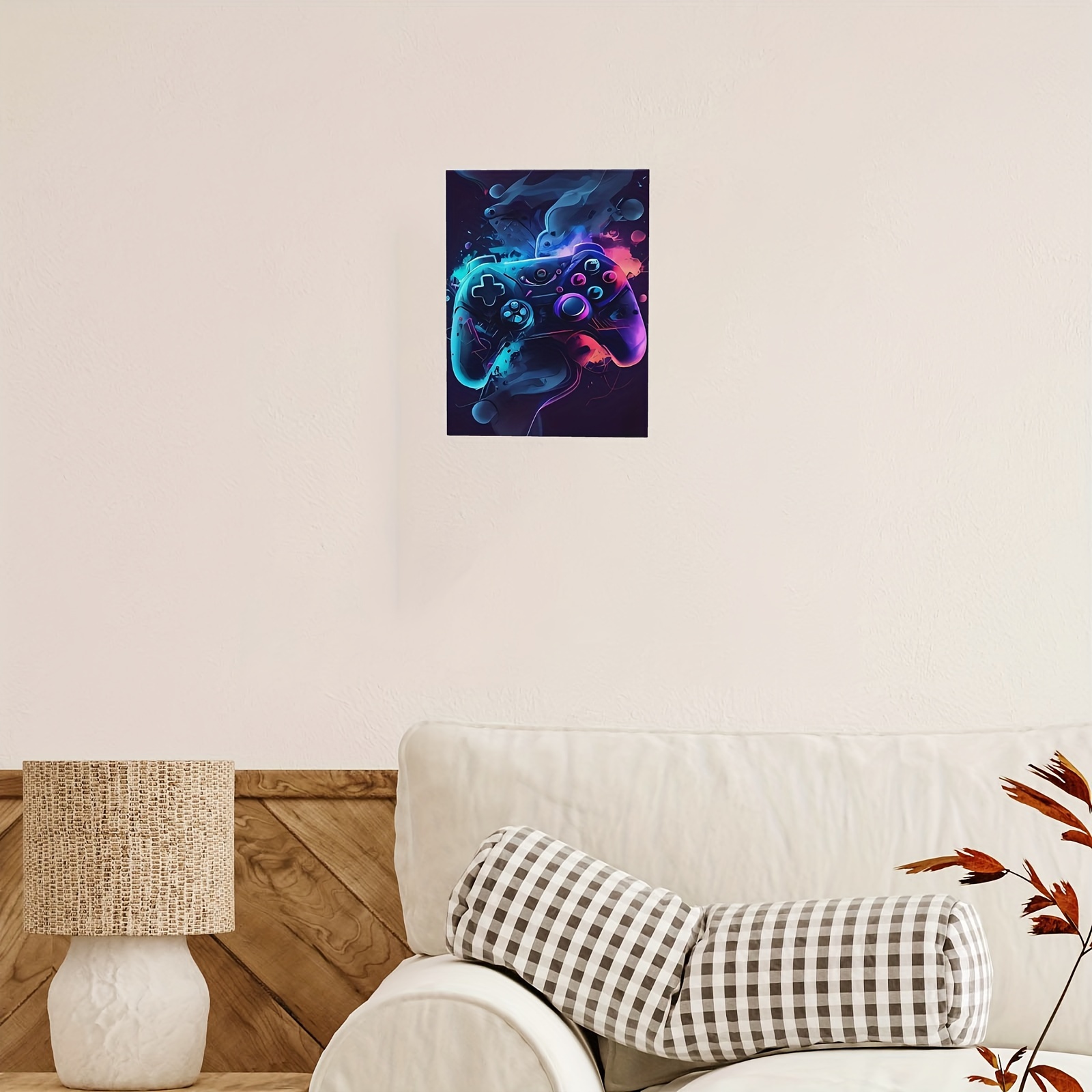 Framed Canvas Gaming Console Wall Art Poster Abstract - Temu United Kingdom
