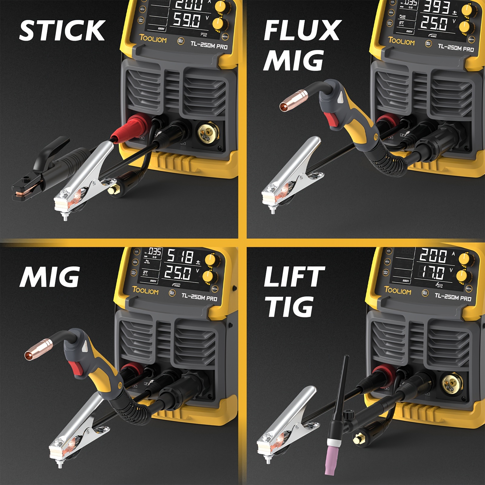 aluminum mig welder 250a 110v/220v dual - {region_name}