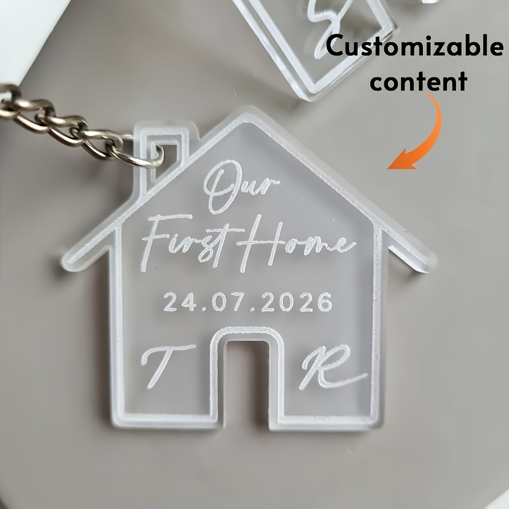 House Keychain 2pcs New Home Keychain 2026: Housewarming Couple ...