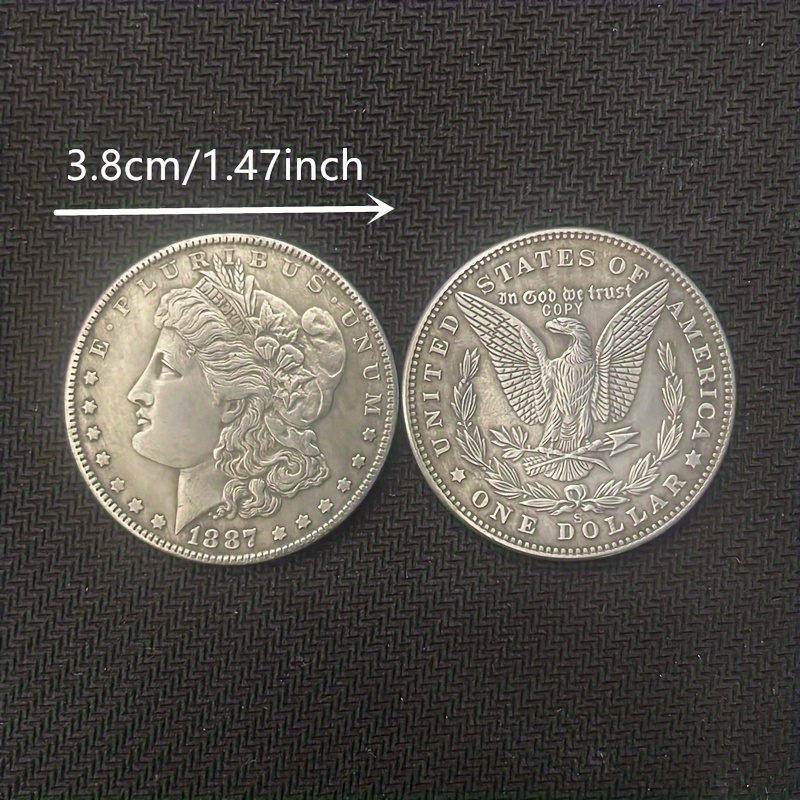 U.s. Vintage Morgan Silvery Dollar Replica Set (1887 1904) - Temu