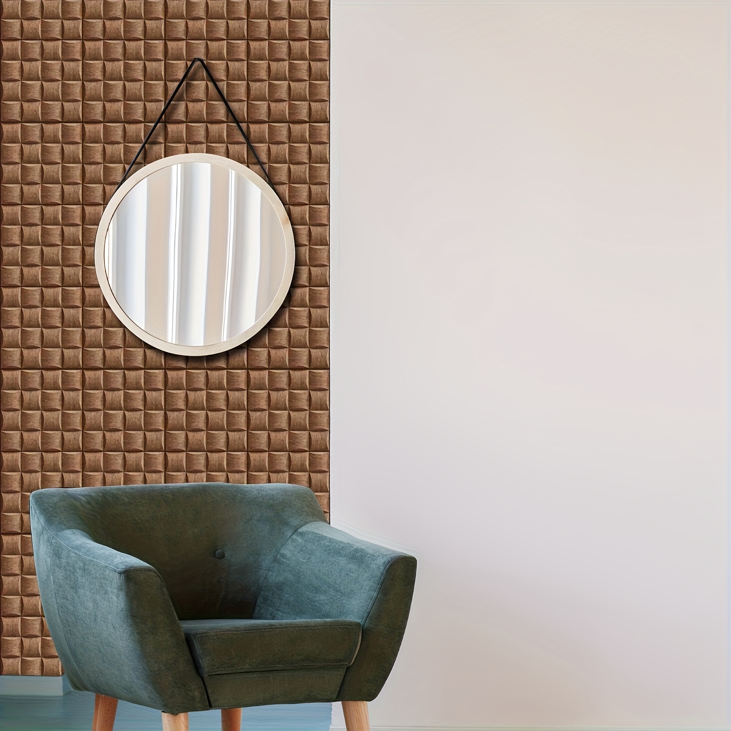 Easy Apply 3d Faux Wood Grain Peel Stick Wall Panels - Temu