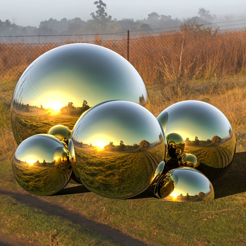 outdoor garden spheres sold on Temu United States