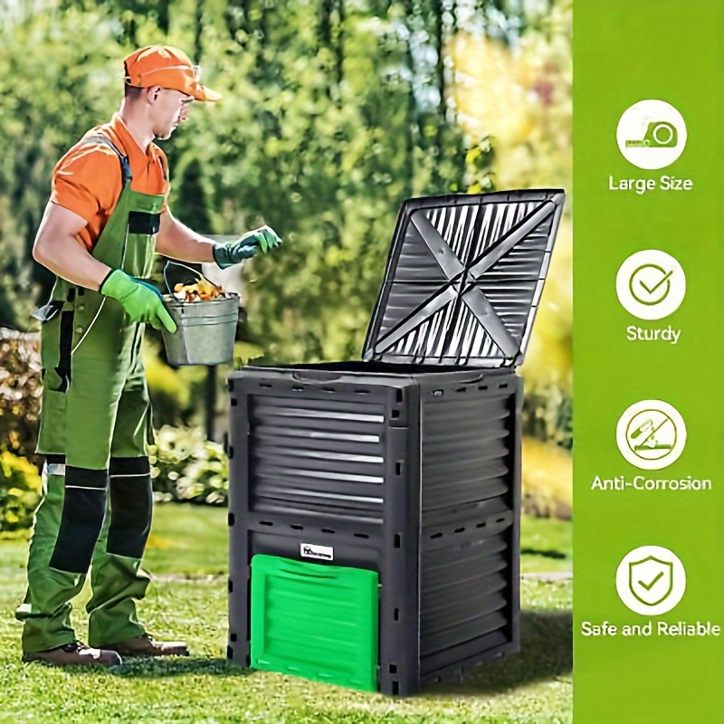 80 Gallon Outdoor Compost Bin Easy Assembly - Temu
