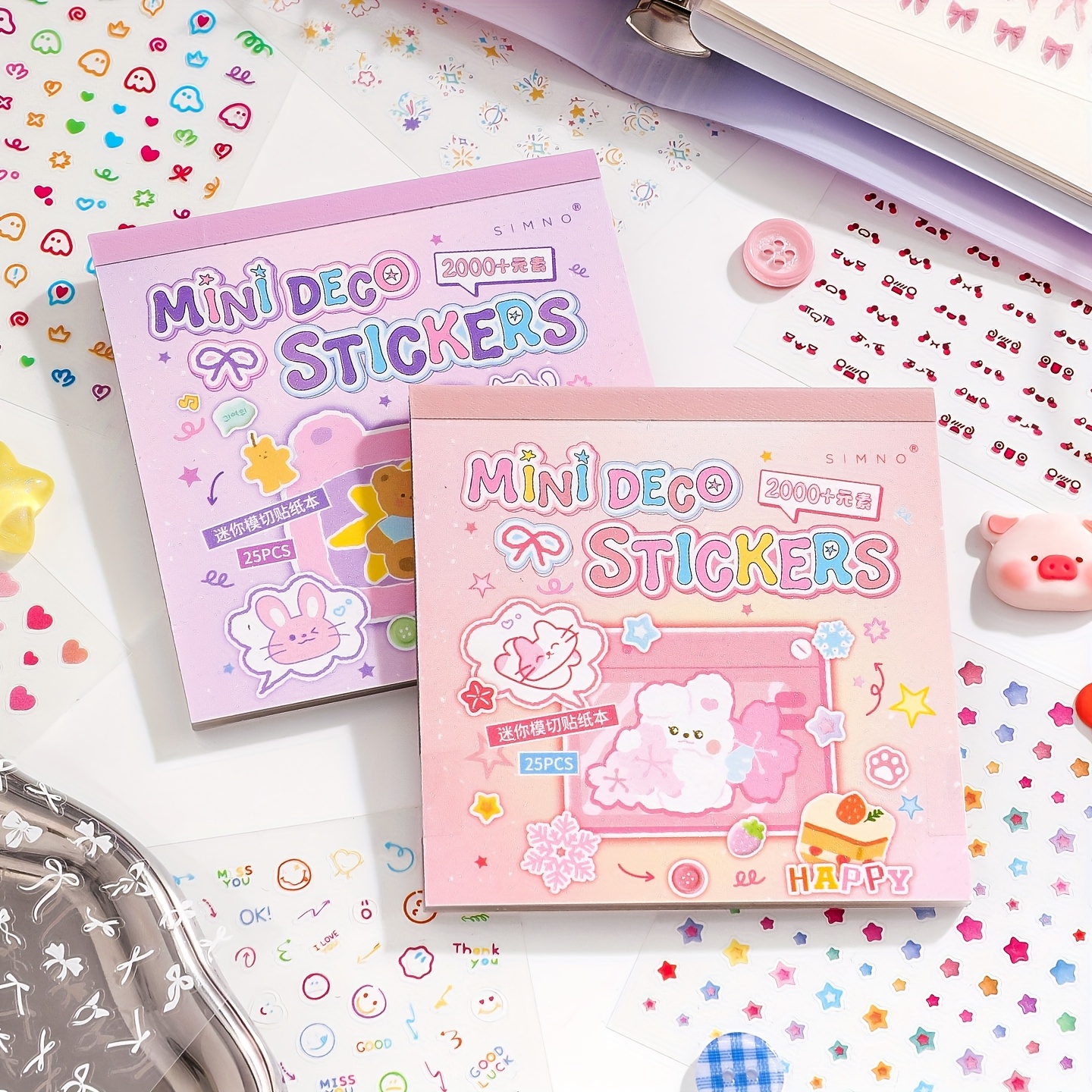cute stickers sold on Temu United States