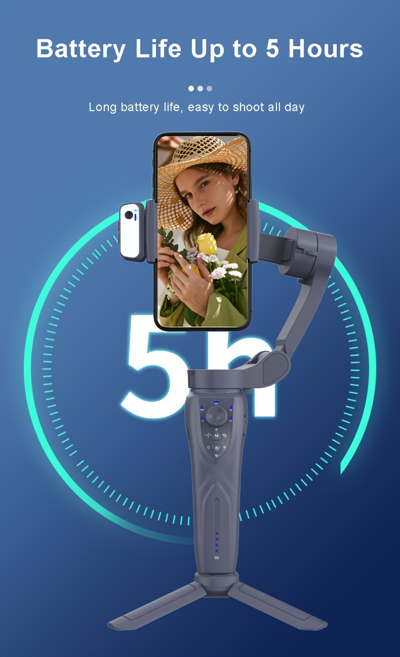 F12 Foldable 3 axis Handheld Smartphone Gimbal Stabilizer - Temu Malaysia