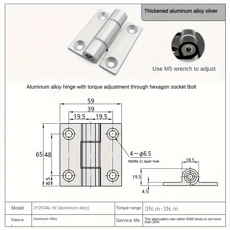 Torque Damping Hinges Positioning Stoppers Adjustable Torque - Temu