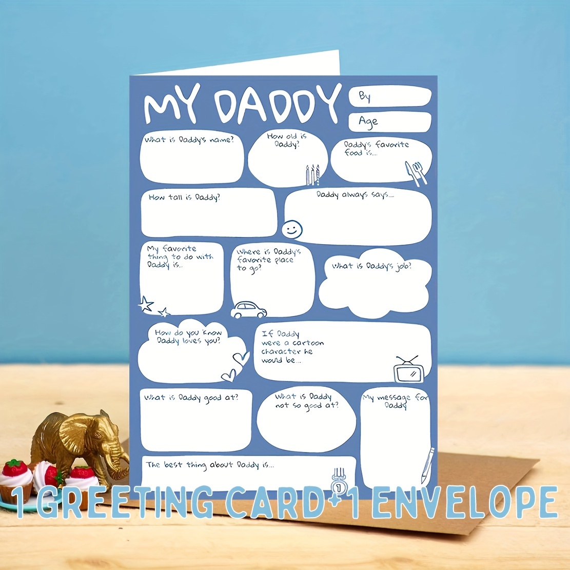 Funny Father's Day Greeting Card Unique Birthday Card Dad - Temu Australia