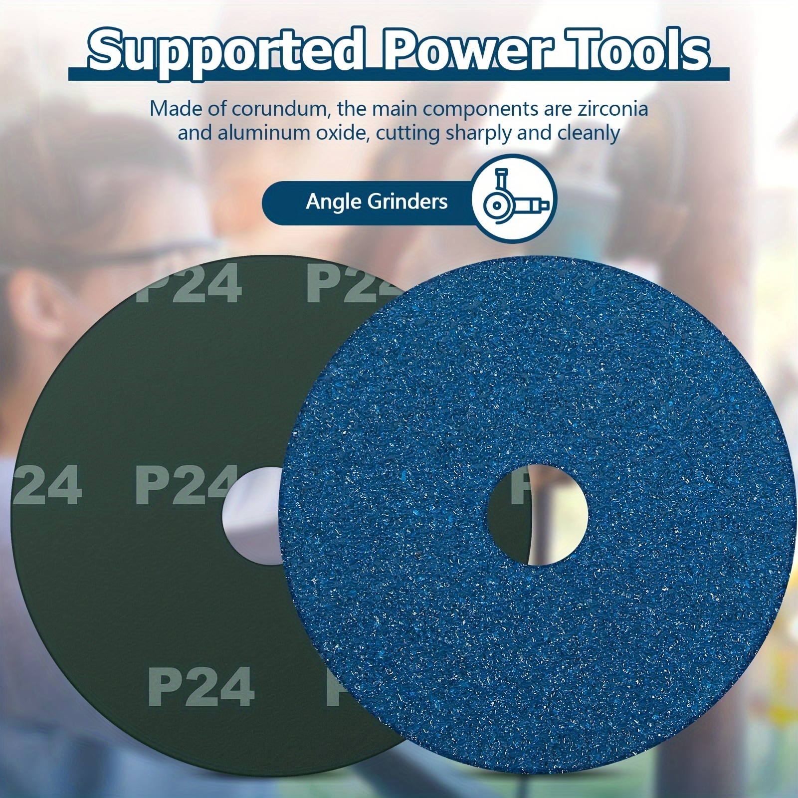 Zirconia Resin Fiber Grinding Sanding Discs Angle Grinder - Temu