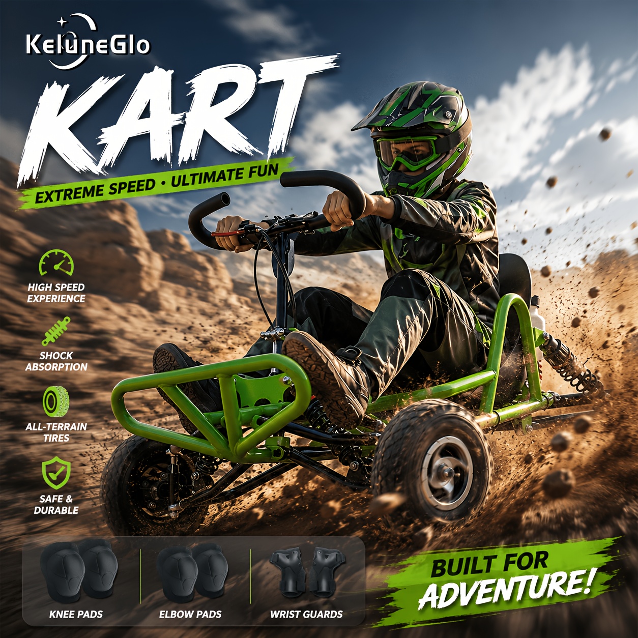 go kart kit set sold on Temu United States