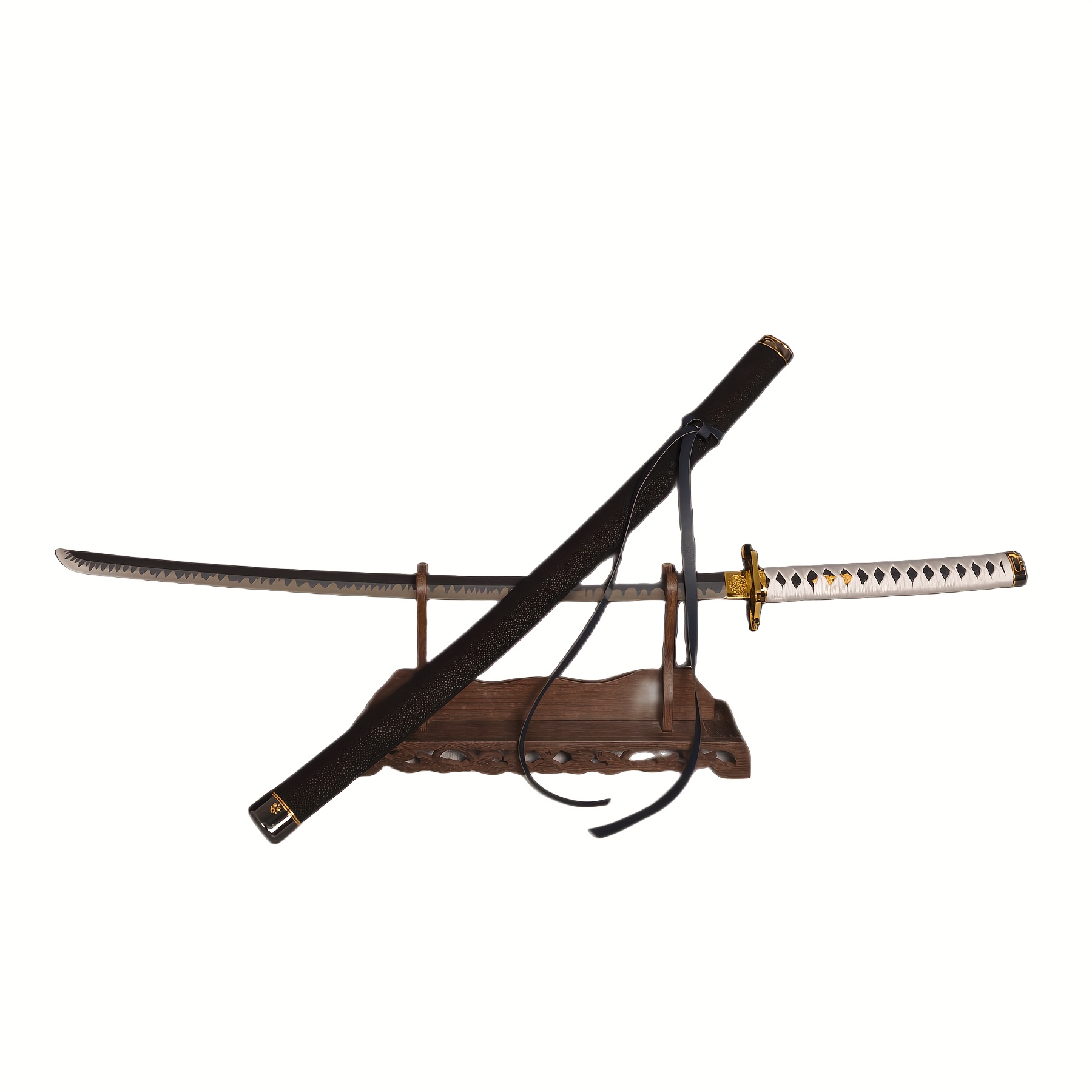 Anime Inspired Carbon Steel Sword Cool Style - Temu
