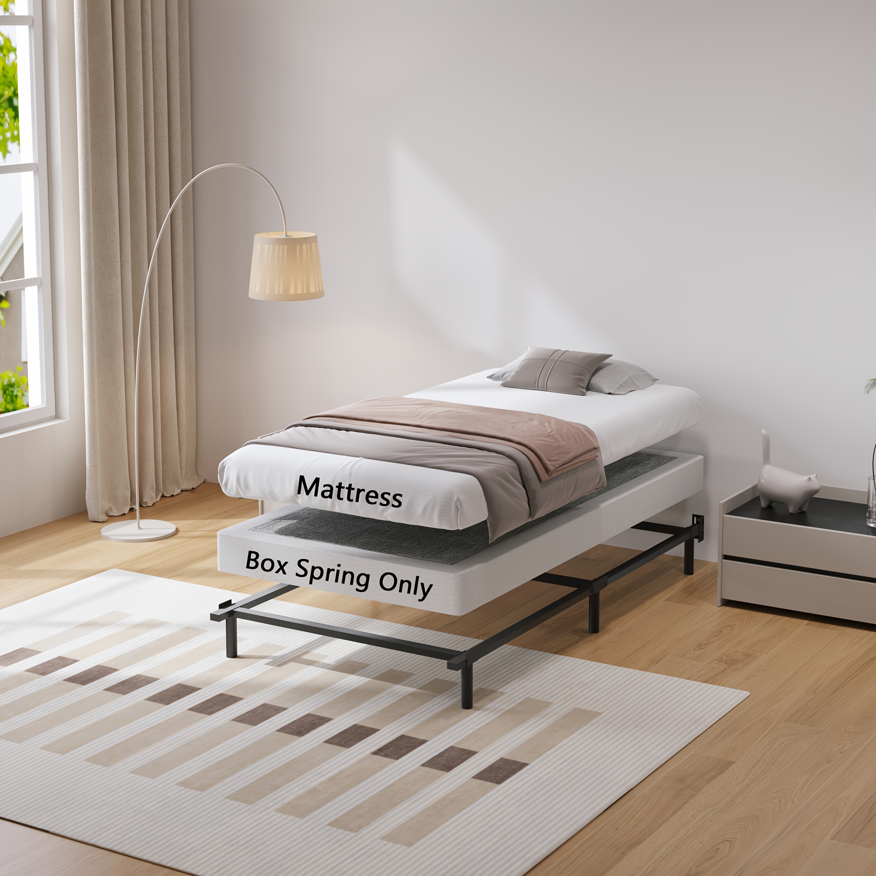 box spring queen sold on Temu United States