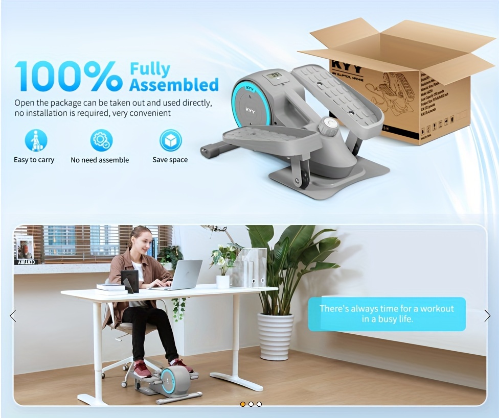 Desk Elliptical Magnetic Portable Ellipse Leg Exerciser - Temu