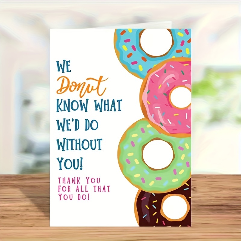 Donut Miss ! Personalized Greeting Card Birthday Thank - Temu United