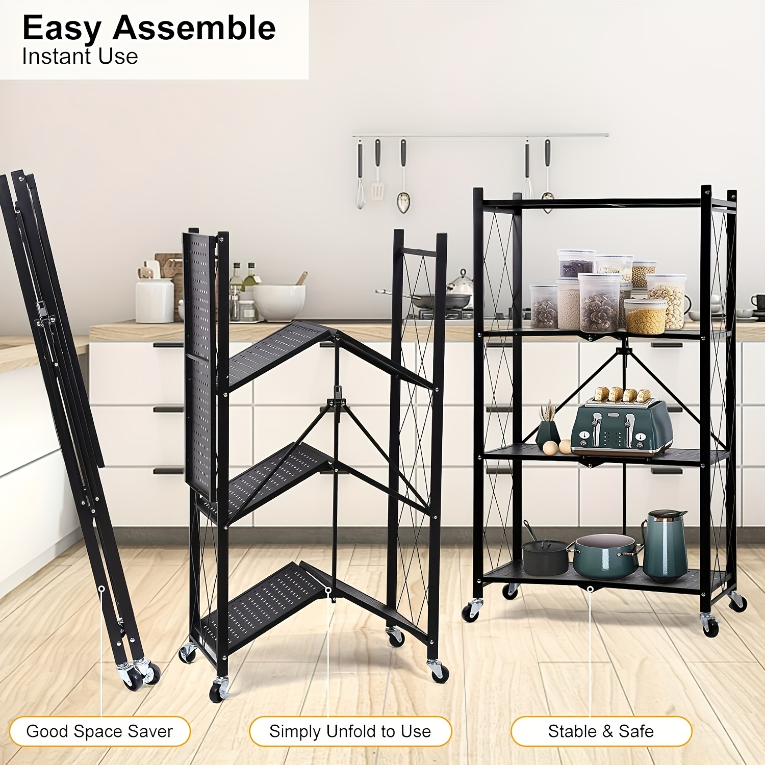 Collapsible shelf store