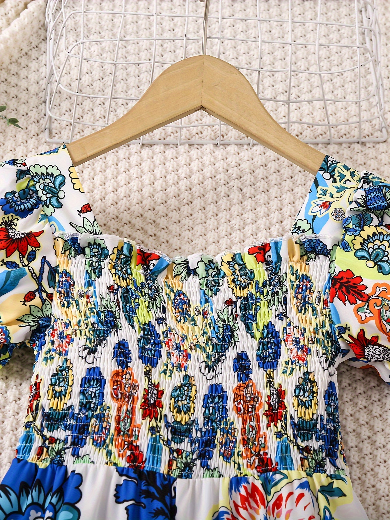 Elegant Girls Boho Style Puff Short Sleeve Jumpsuit Casual - Temu Canada