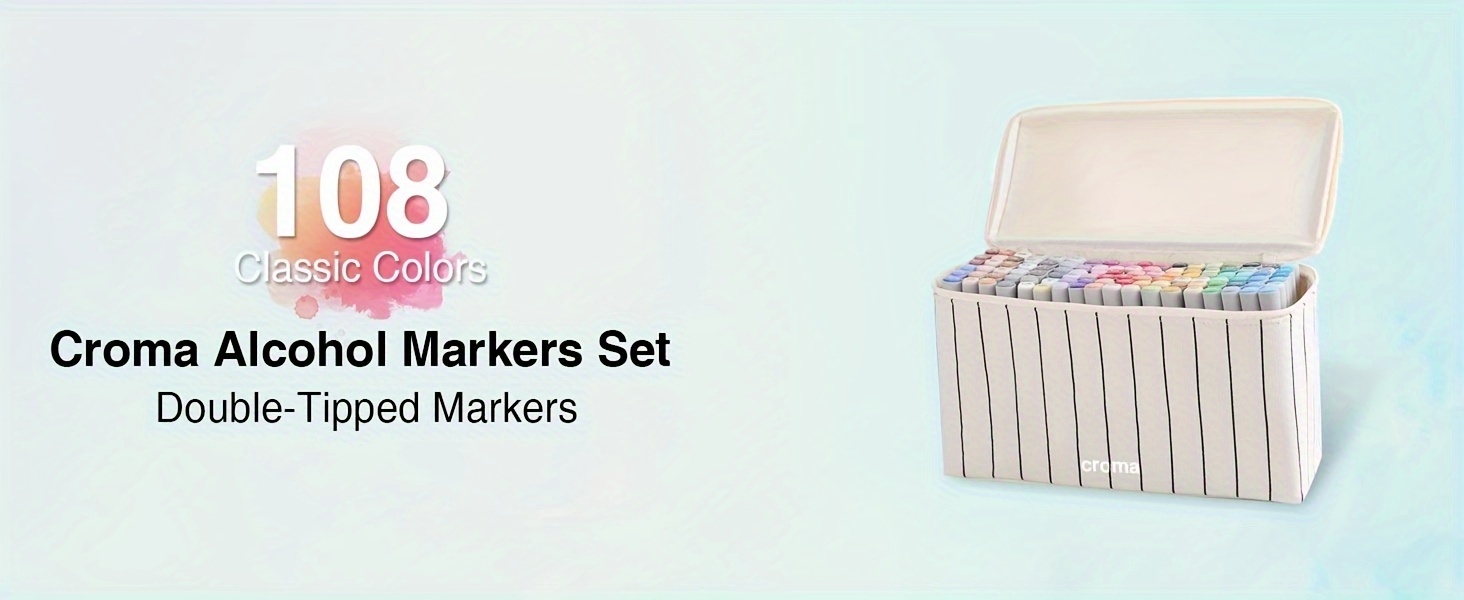 108 Color Alcohol Markers Double ended Art Marker Set - Temu