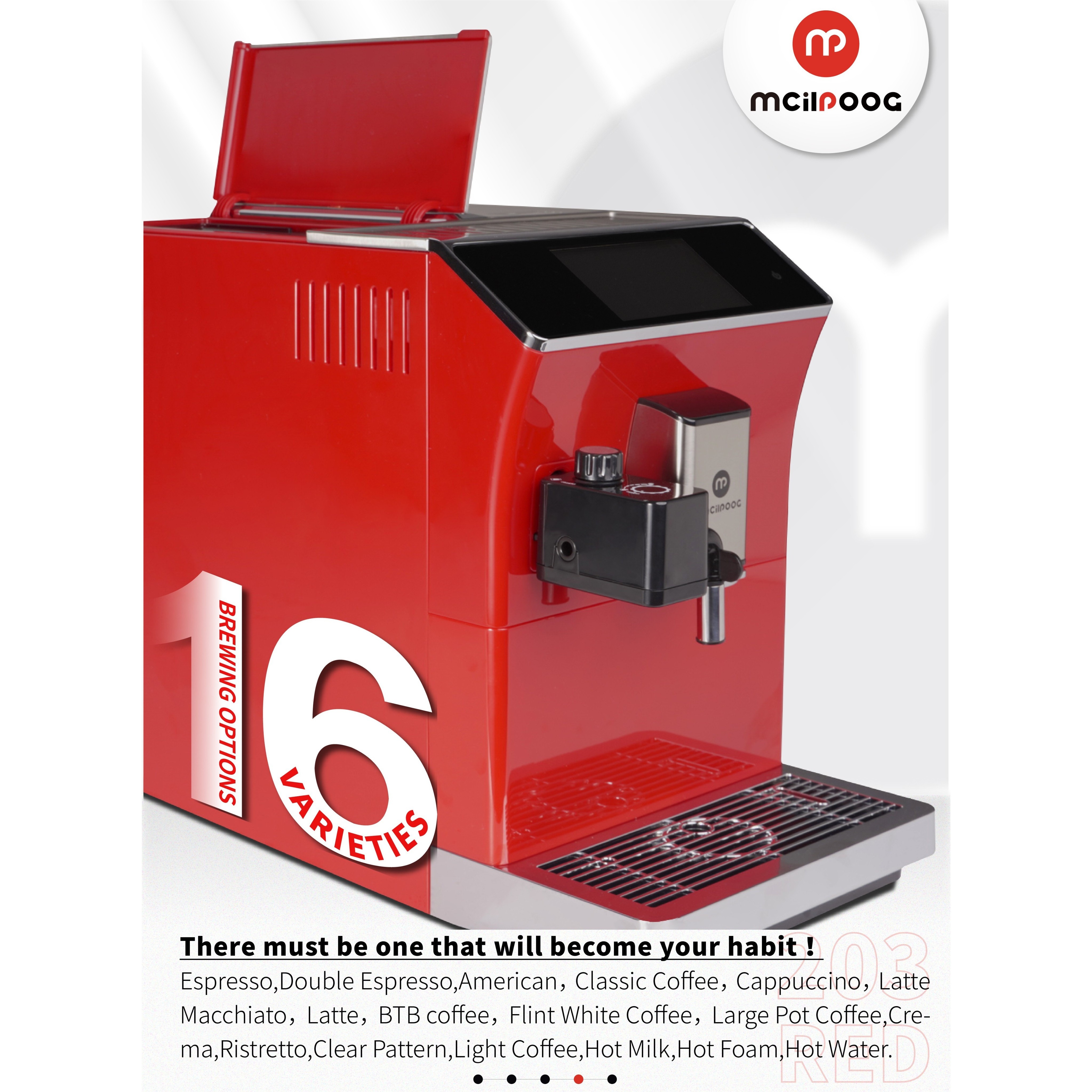 Super Automatic , Fully Automatic Espresso Machine With Grinder, Easy ...