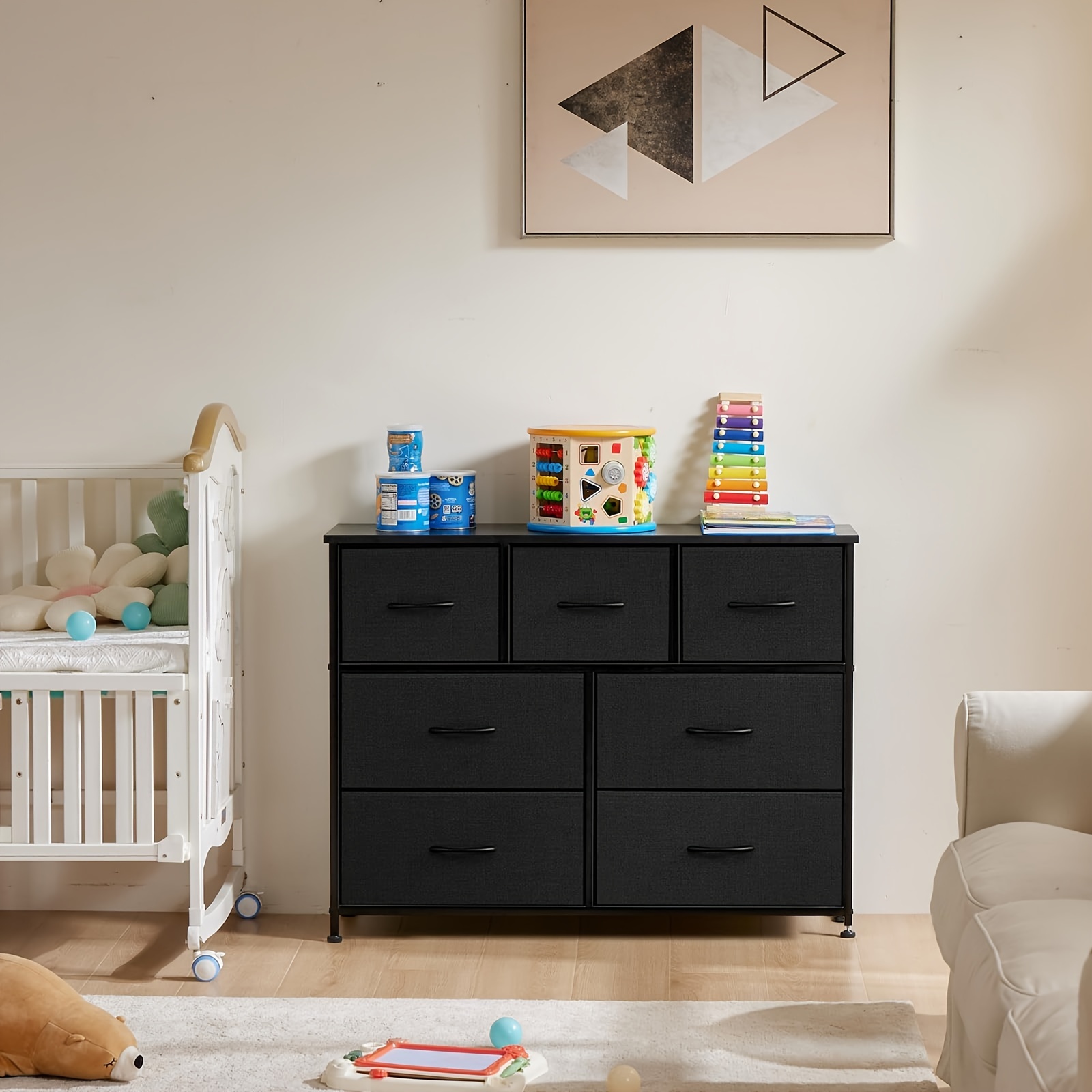 dresser bedroom 7 fabric drawers chest organizer units Temu