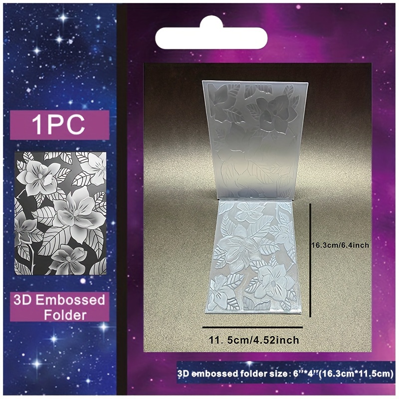 2024 New 3d Embossed Folder Diy Scrapbook Supplies Relief - Temu New ...