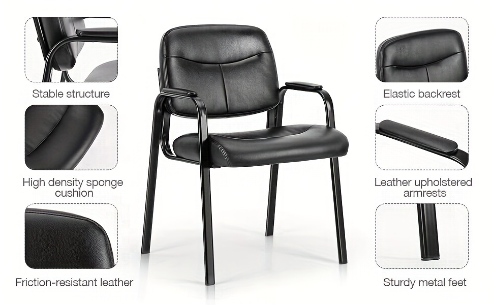 Guest Reception Chair Chair Fixed Pu - Temu