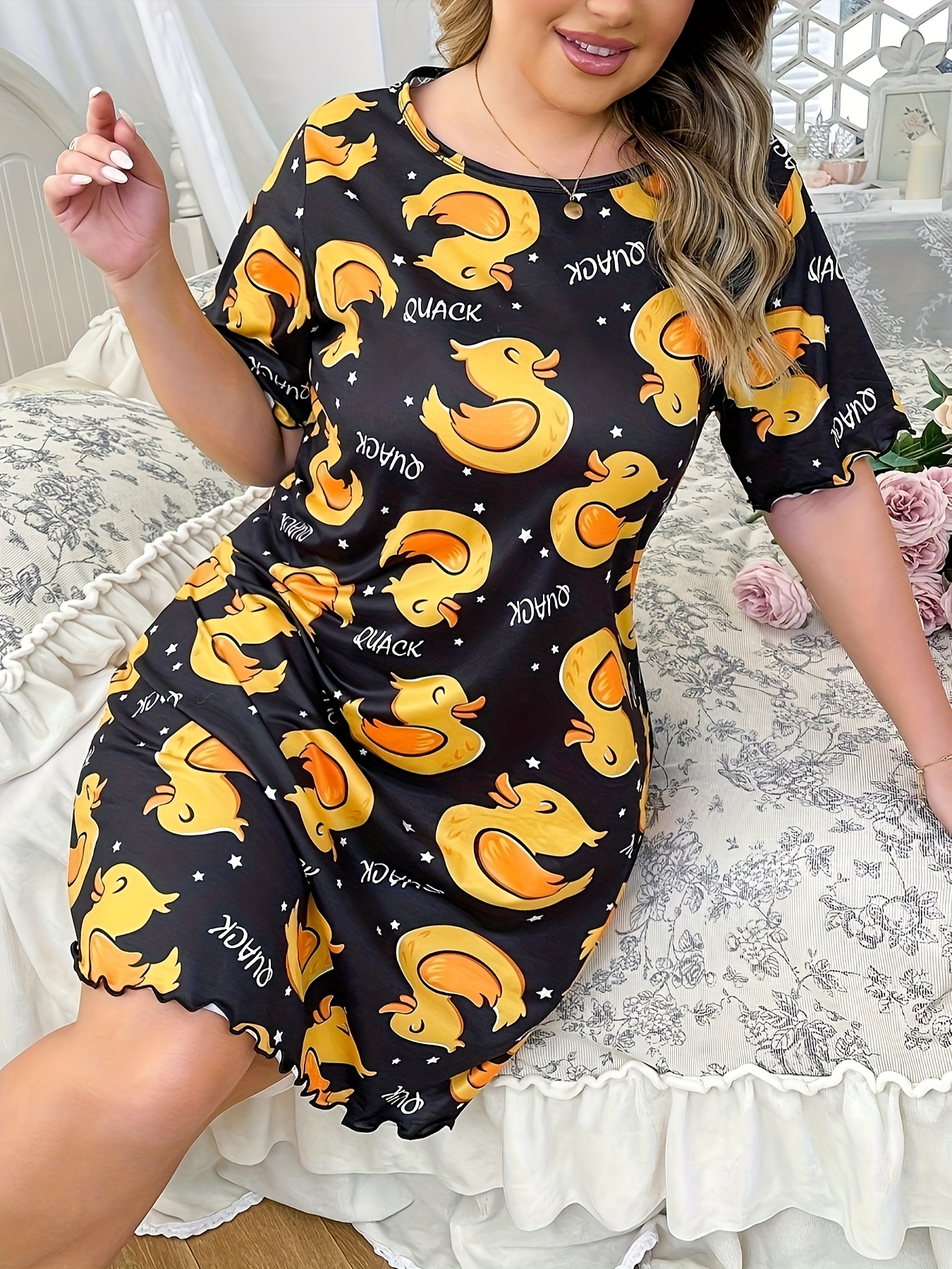 duck pajama sold on Temu United States