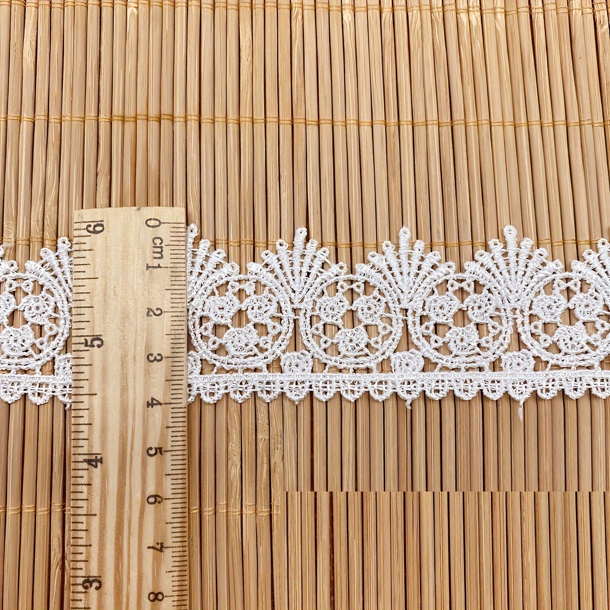 3 Yards Non elastic Embroidery Lace Trim Curtain Tablecloth - Temu ...