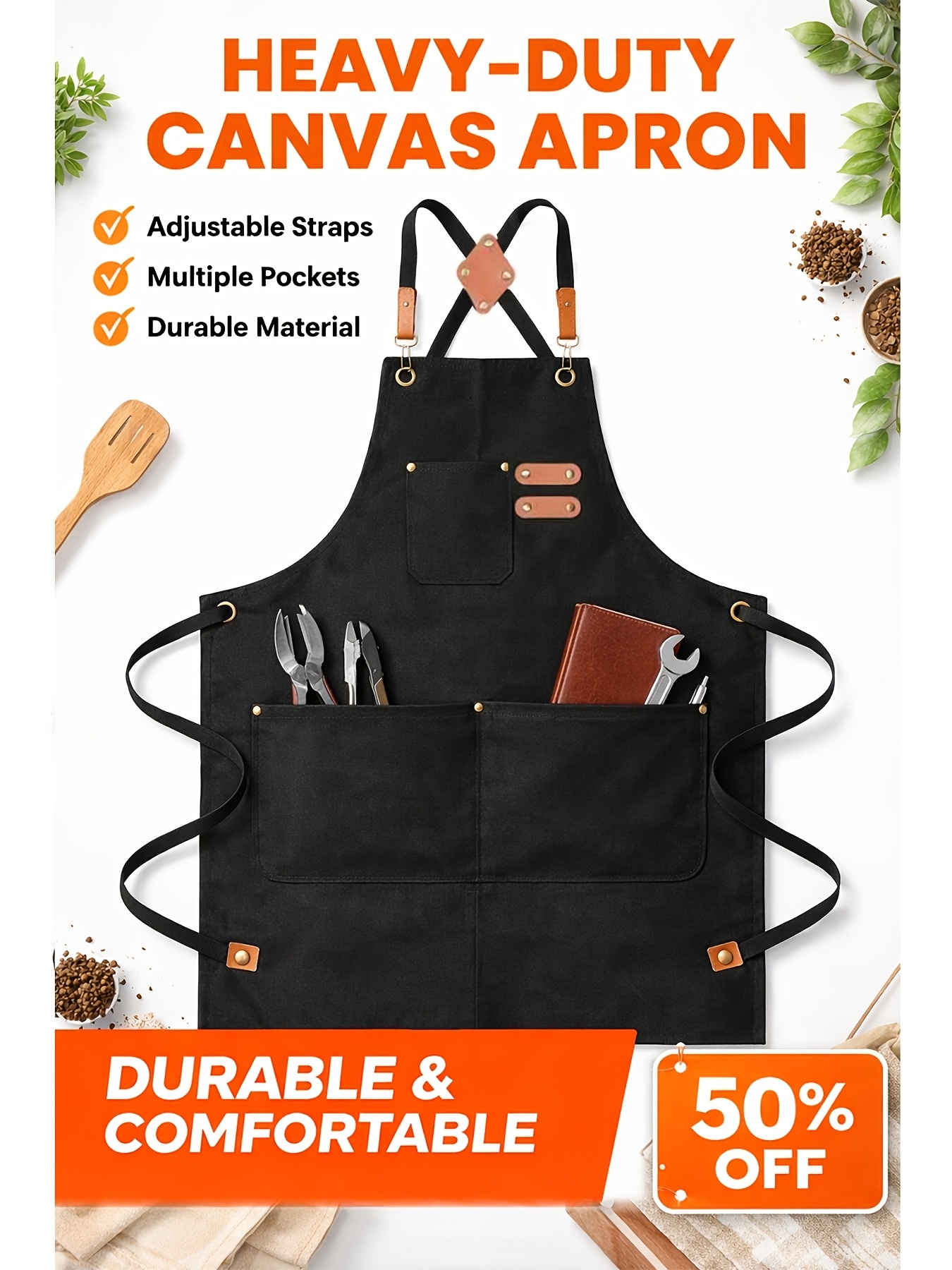 work apron sold on Temu United States