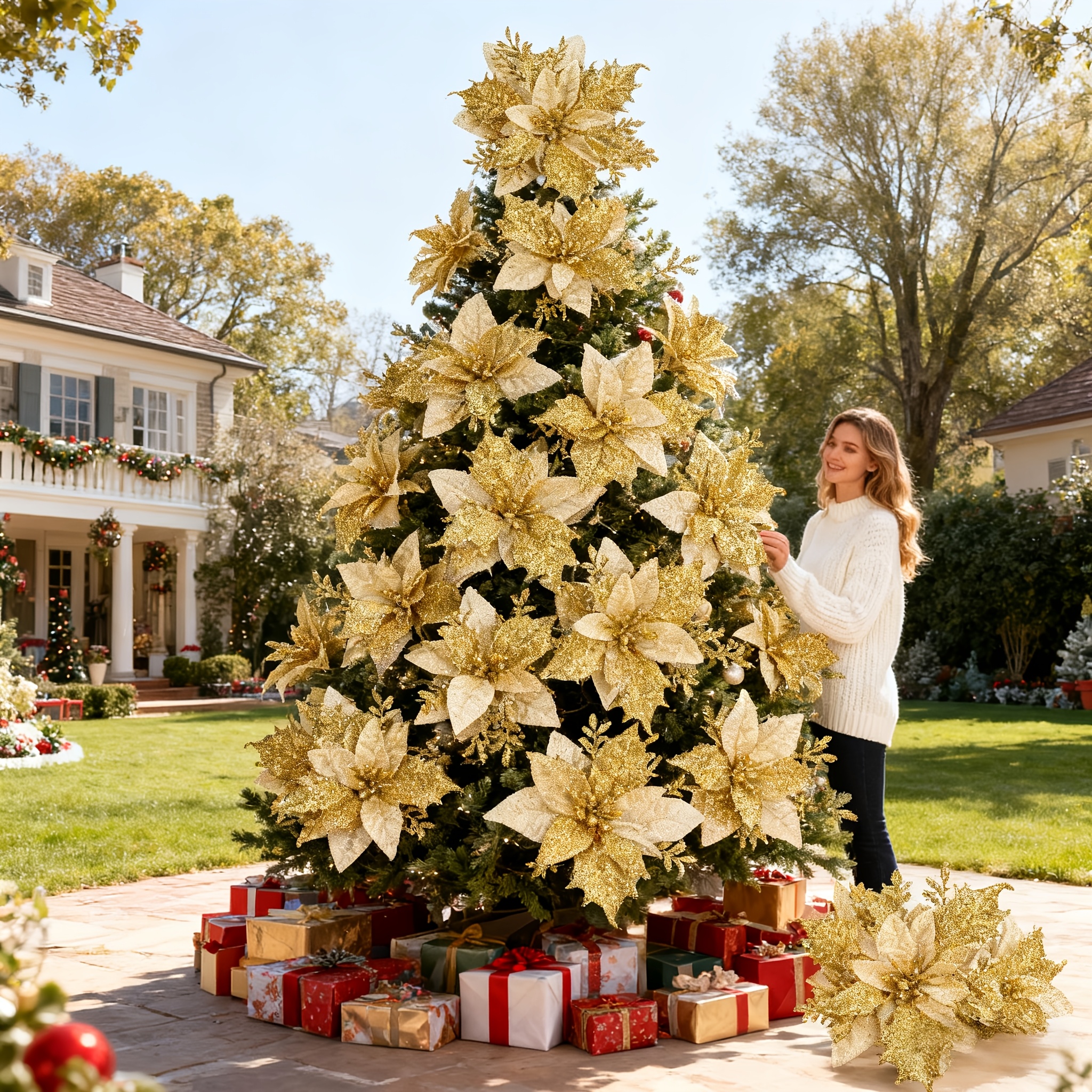 christmas tree decorations sold on Temu United States