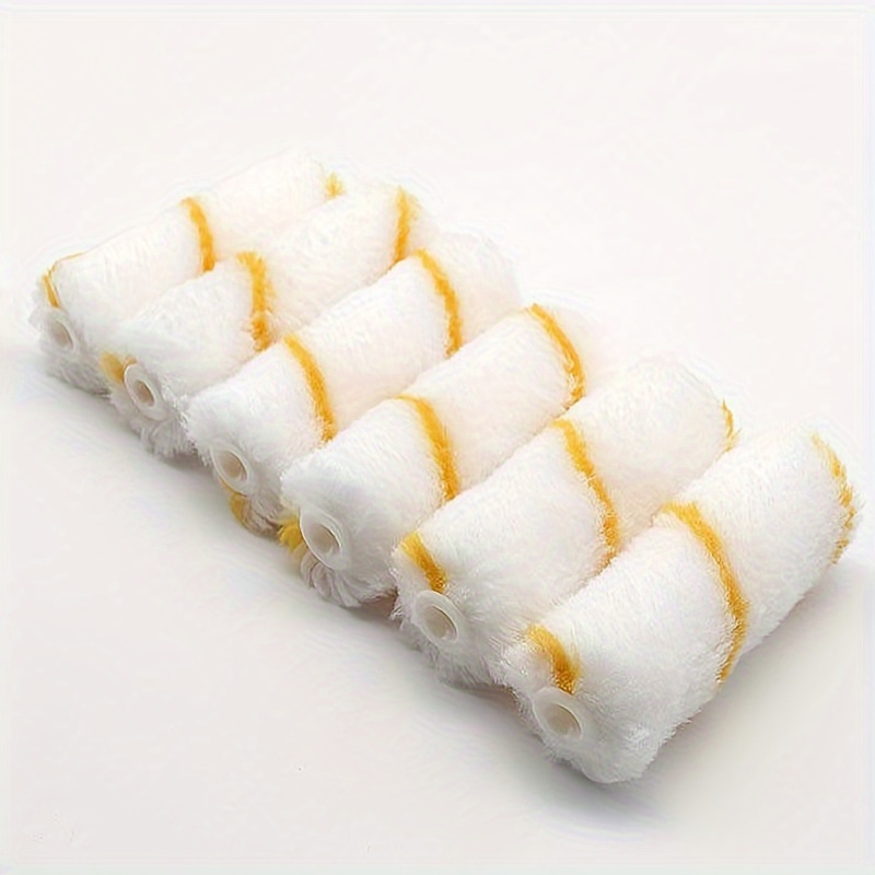 Mini Paint Roller Brush Set Non shedding Microfiber Roller - Temu