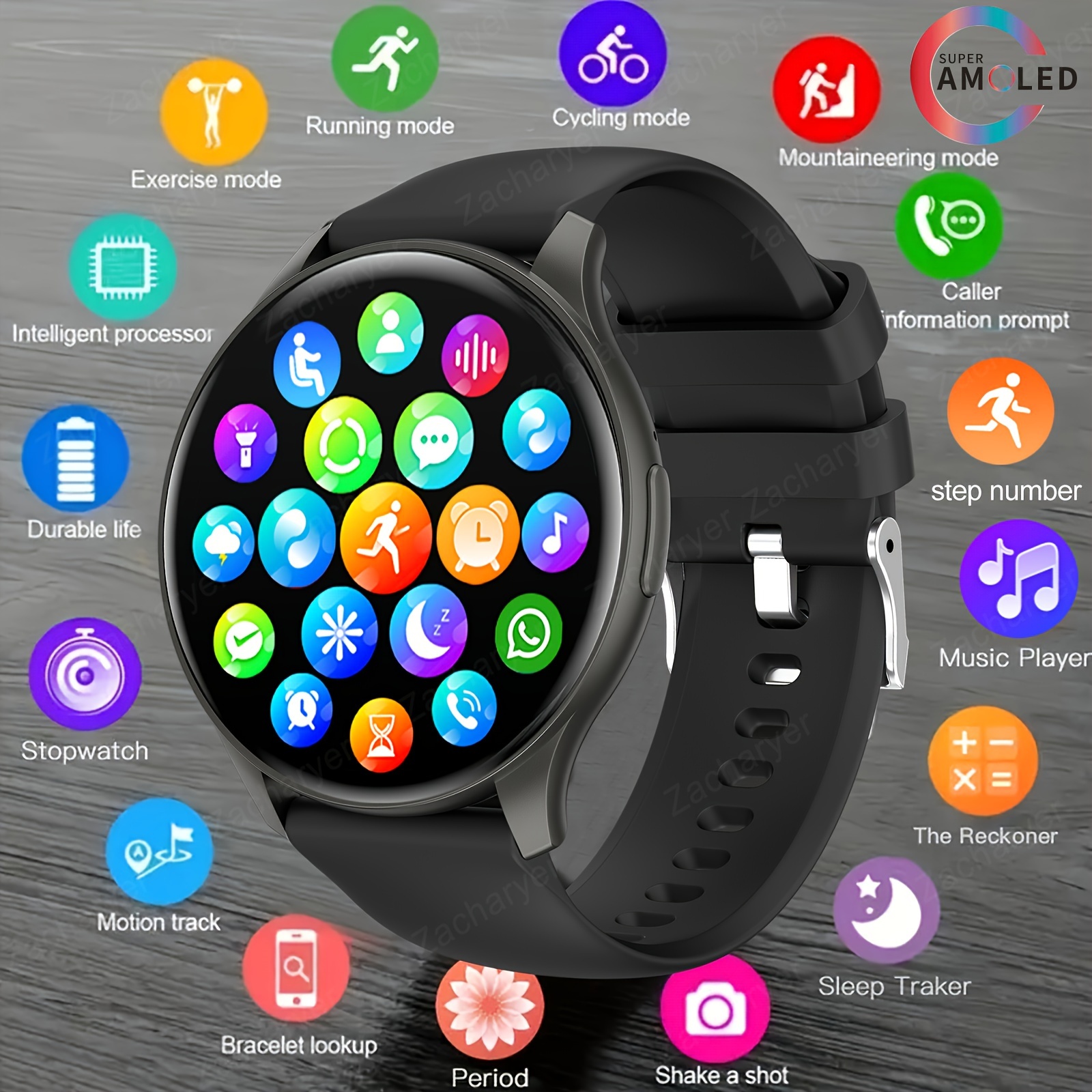 Smartwatch With Amoled Display, Wireless Calling, Various Sports Modes ...