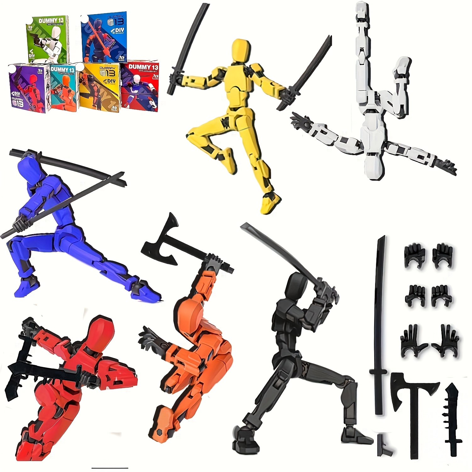 dummy 13 action figure sold on Temu United States