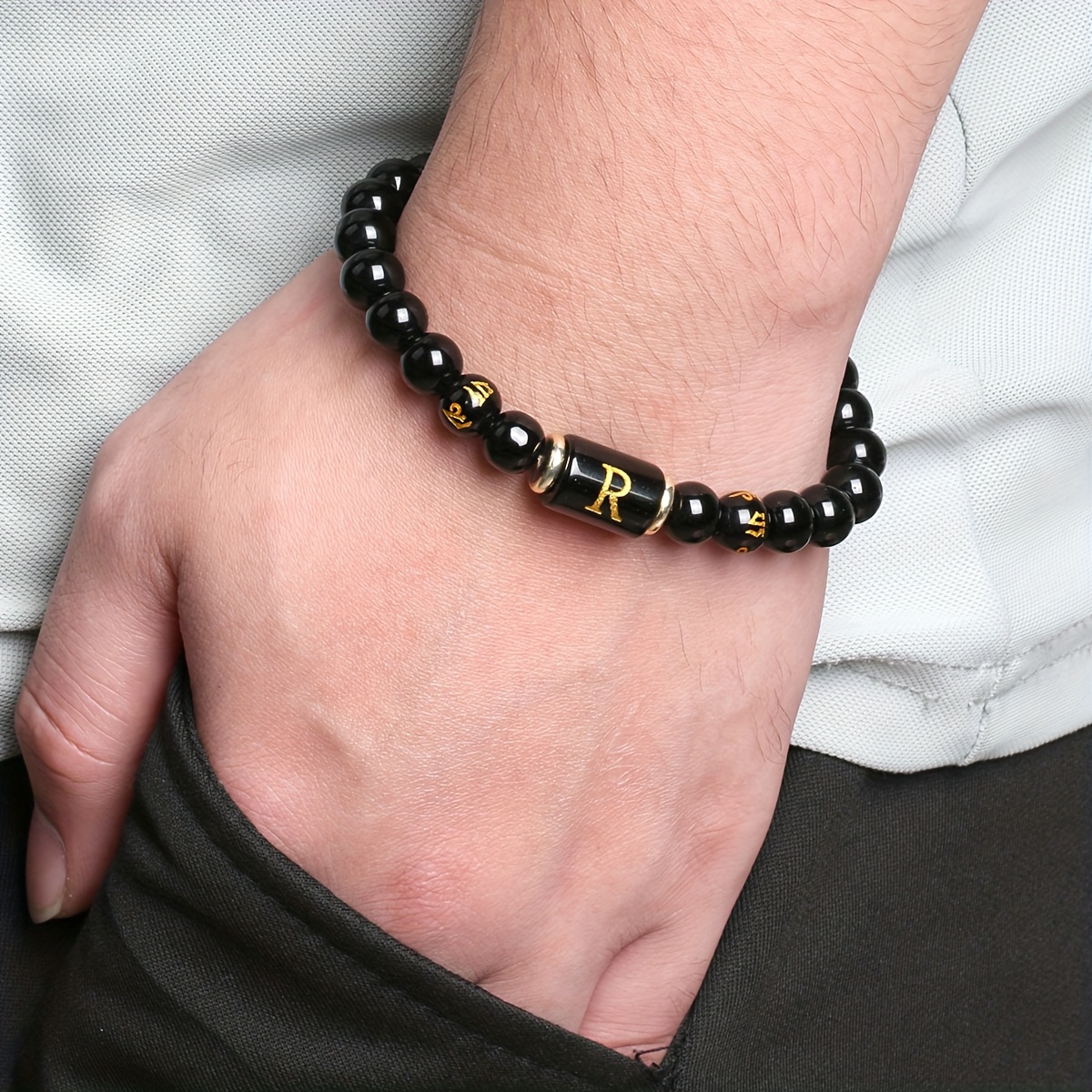 bracelets with initial sold on Temu United States