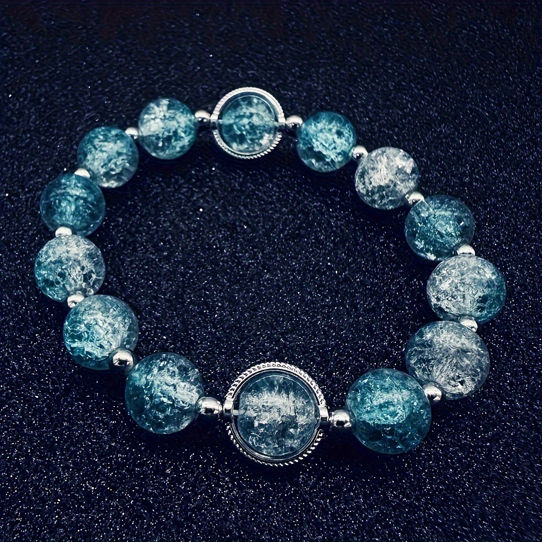 Gorgeous Cosmic Cyan Two color Bracelet Y2k Handmade Starry - Temu ...