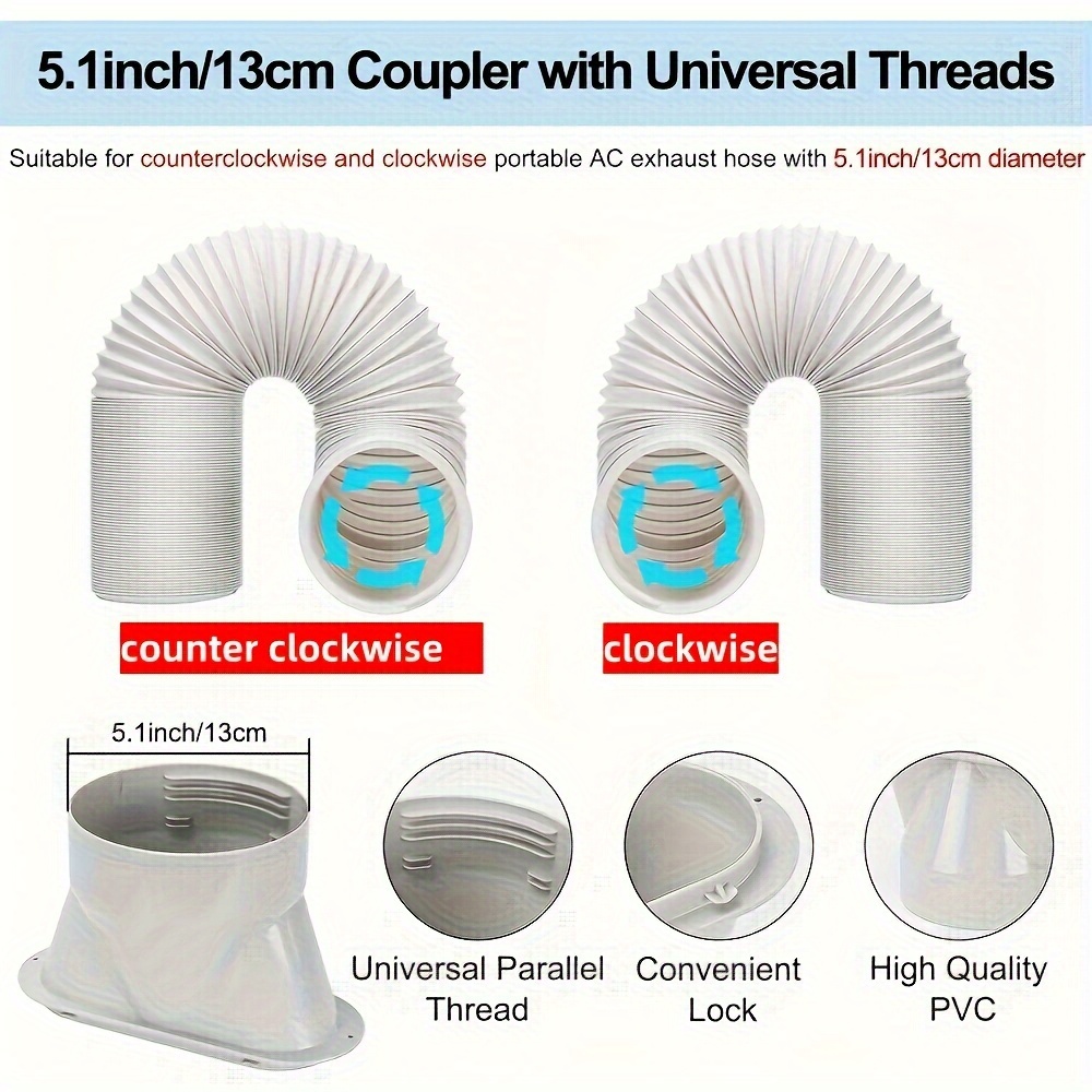 Versatile Portable Air Conditioner Window Kit Exhaust Hose - Temu Australia