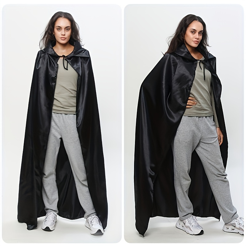 Halloween Witch Cloak - Adult Cosplay Cape For Grim & Vampire Costumes ...