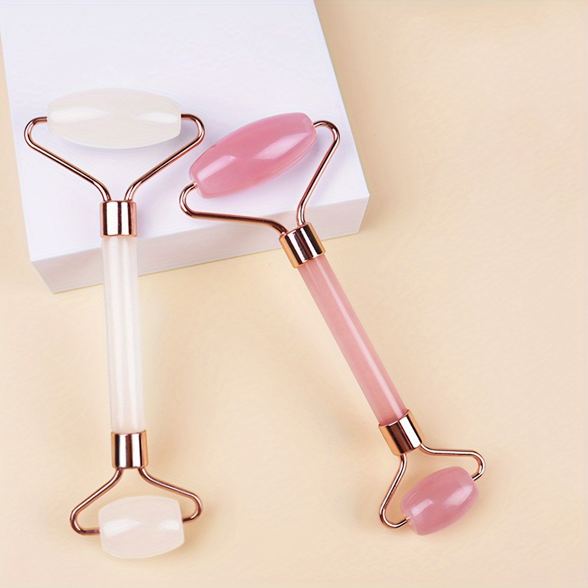 Facial Massage Roller Set Stone Roller Massager Gua Sha Tool - Temu