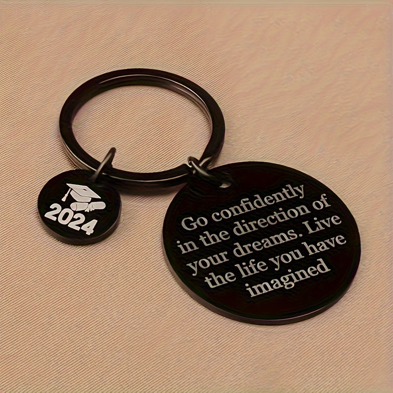 Inspirational Graduation Keychain, With Funny Quotes, 2024 High School ...