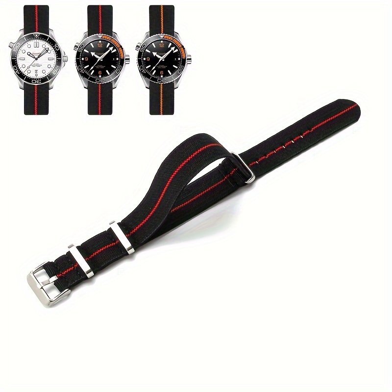 Elastic Nylon Watchband Universal Outdoor Sport Watch Strap - Temu Canada