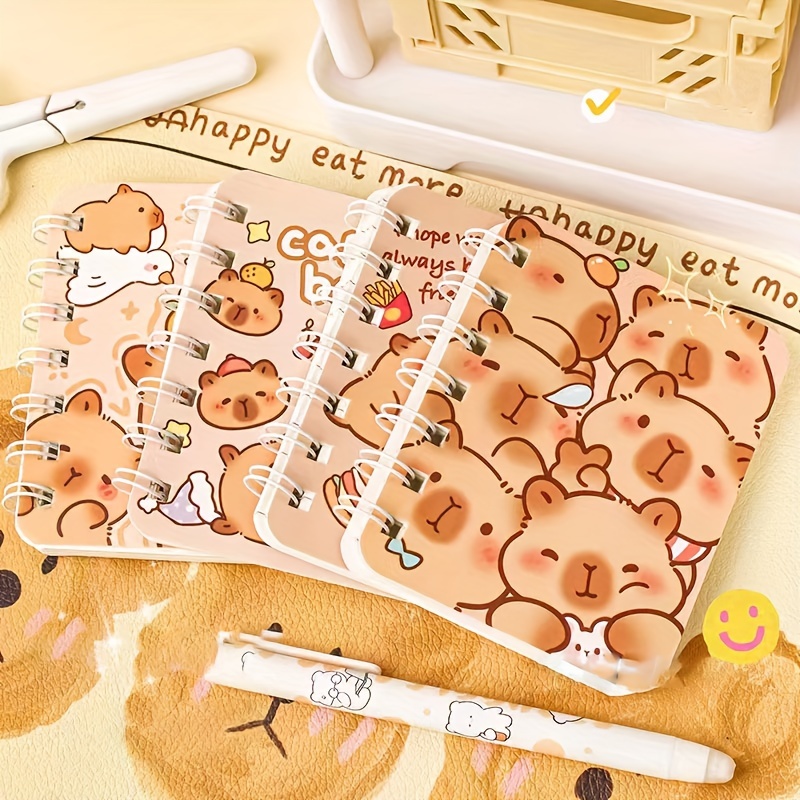Cute Capybara Spiral Notebooks Hard Cover Boho Animal Theme - Temu ...