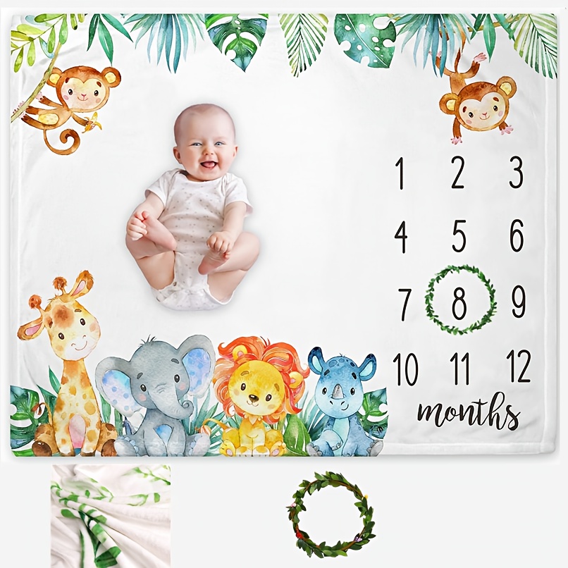 baby milestone blanket sold on Temu United States