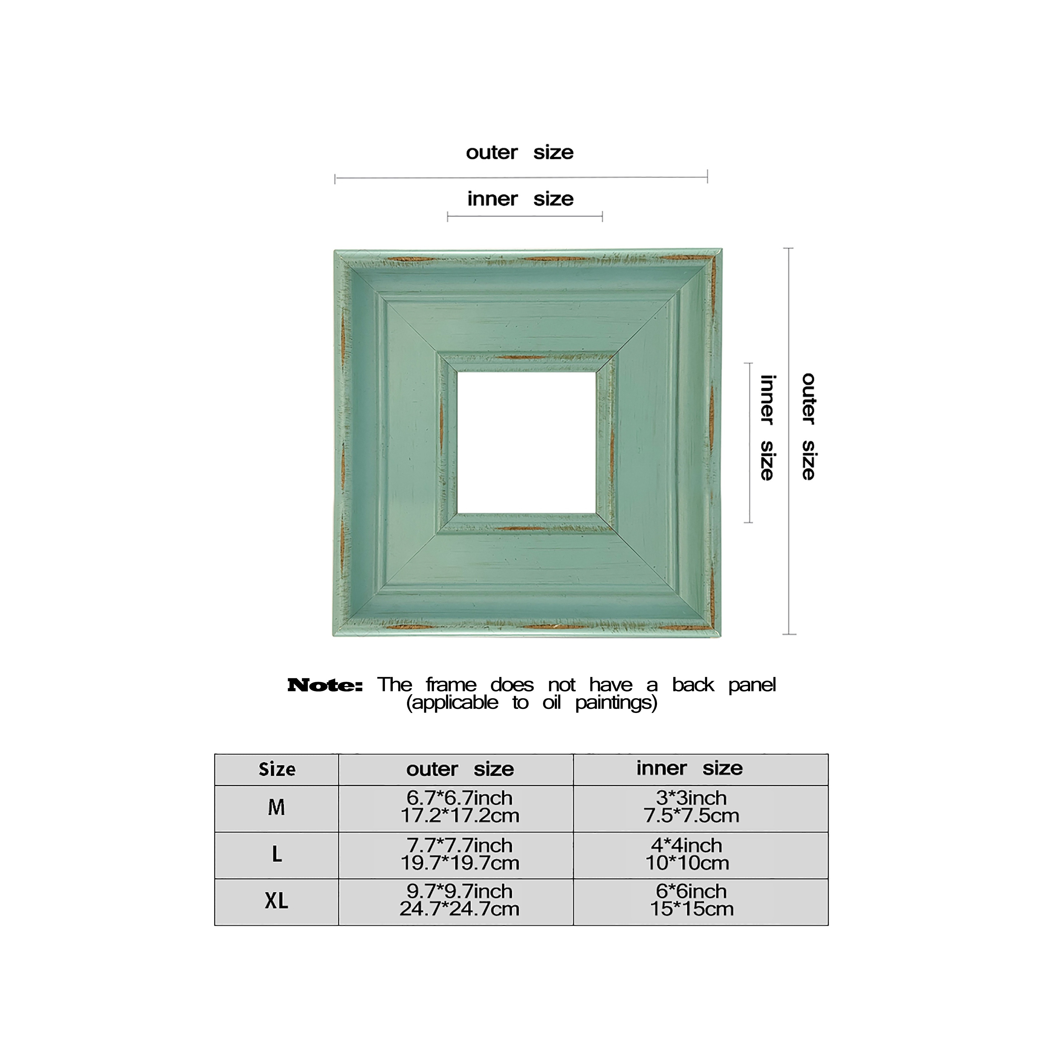 Lumang-gamit Na Solidong Larawang Frame Ng Kahoy - Parisukat Na ...