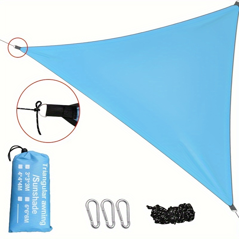 3 3 Triangular Shade Green Outdoor Canopy Oxford Fabric Camping Tent ...