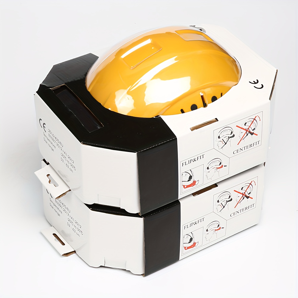 safety hard hat abs helmet adjustable visor 6 point - Temu