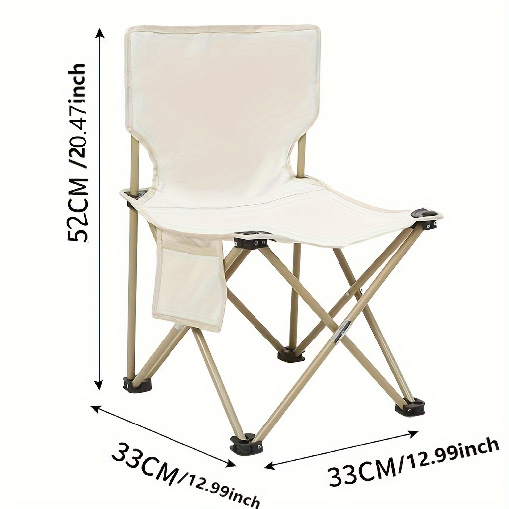 Portable Folding Chair With Backrest Ideal For Outdoor Leisure Picnics ...