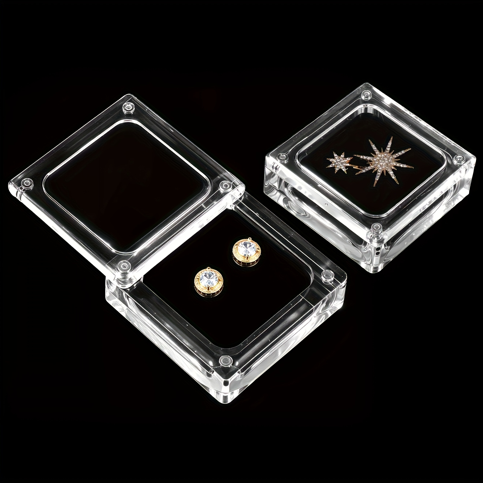 acrylic jewelry boxes sold on Temu United States