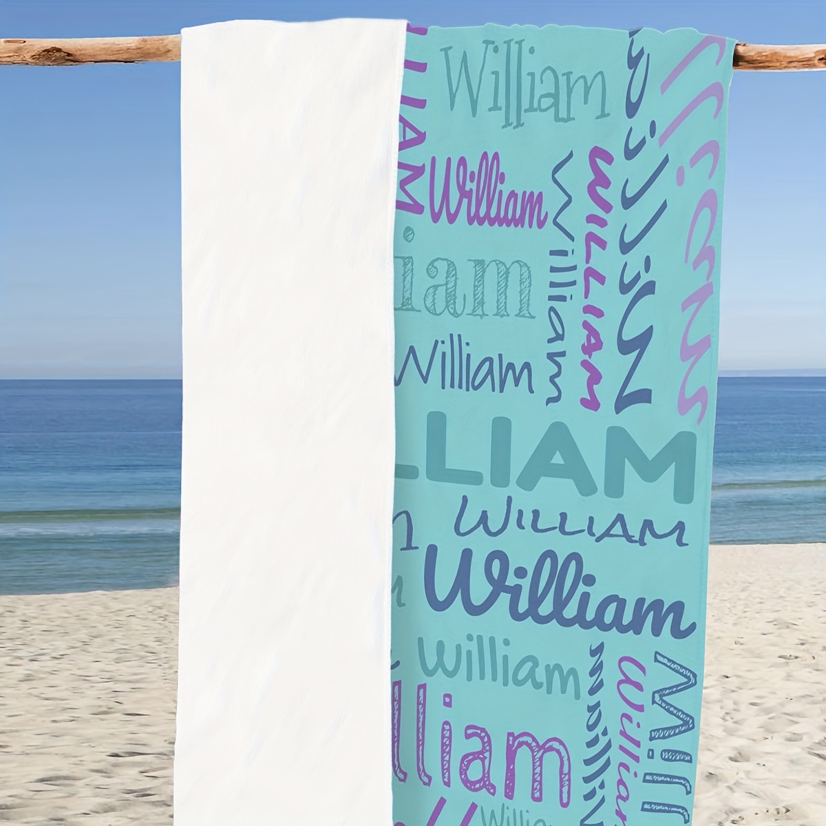 Customized Beach Towel Absorbent Quick Drying Beach Towel - Temu Canada