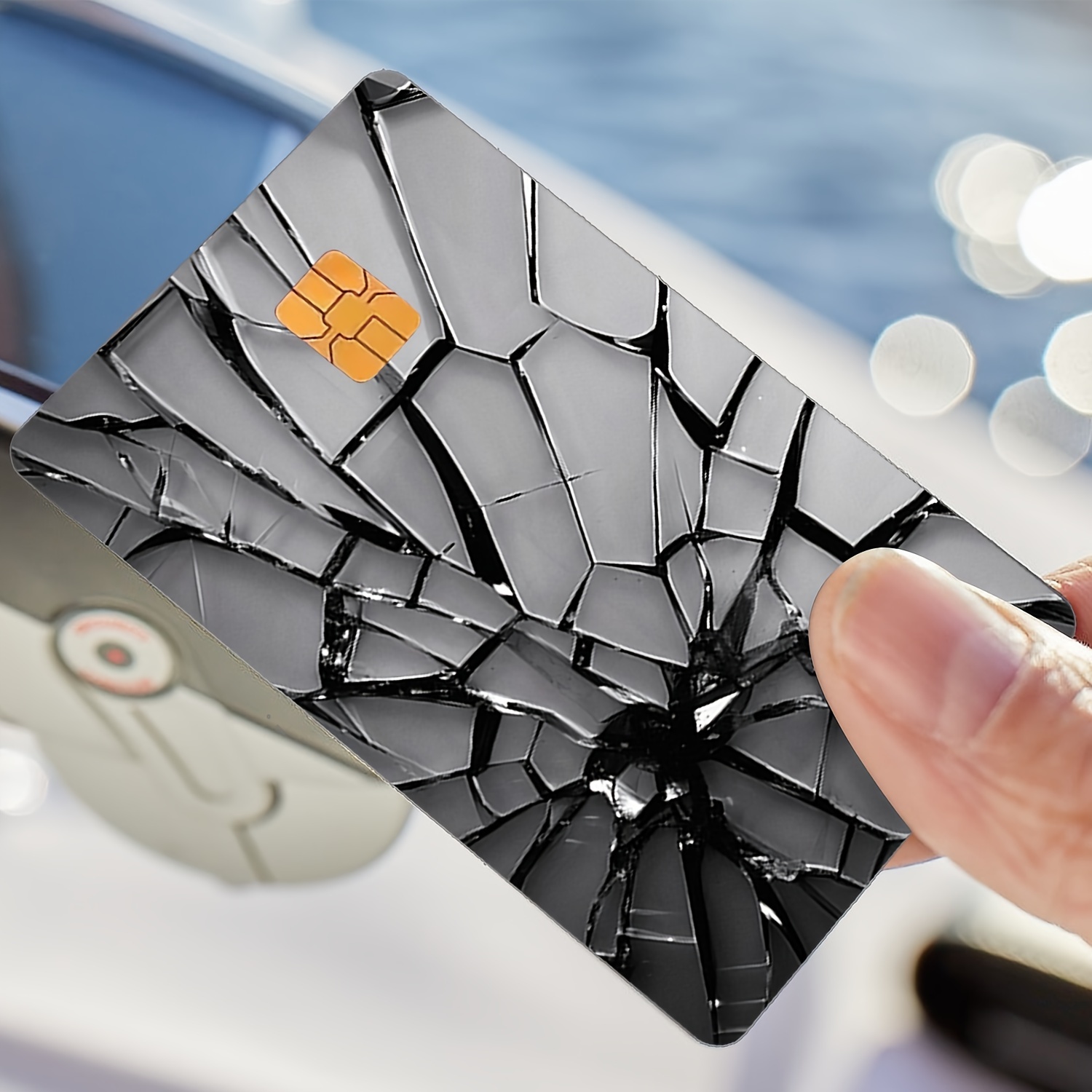 4 Piece Ultra Thin 3d Textured Card Skins Waterproof Scratch Slip ...