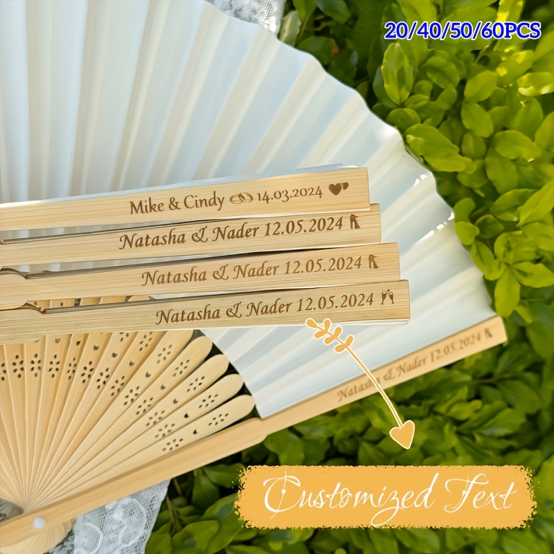 wedding fans sold on Temu United States