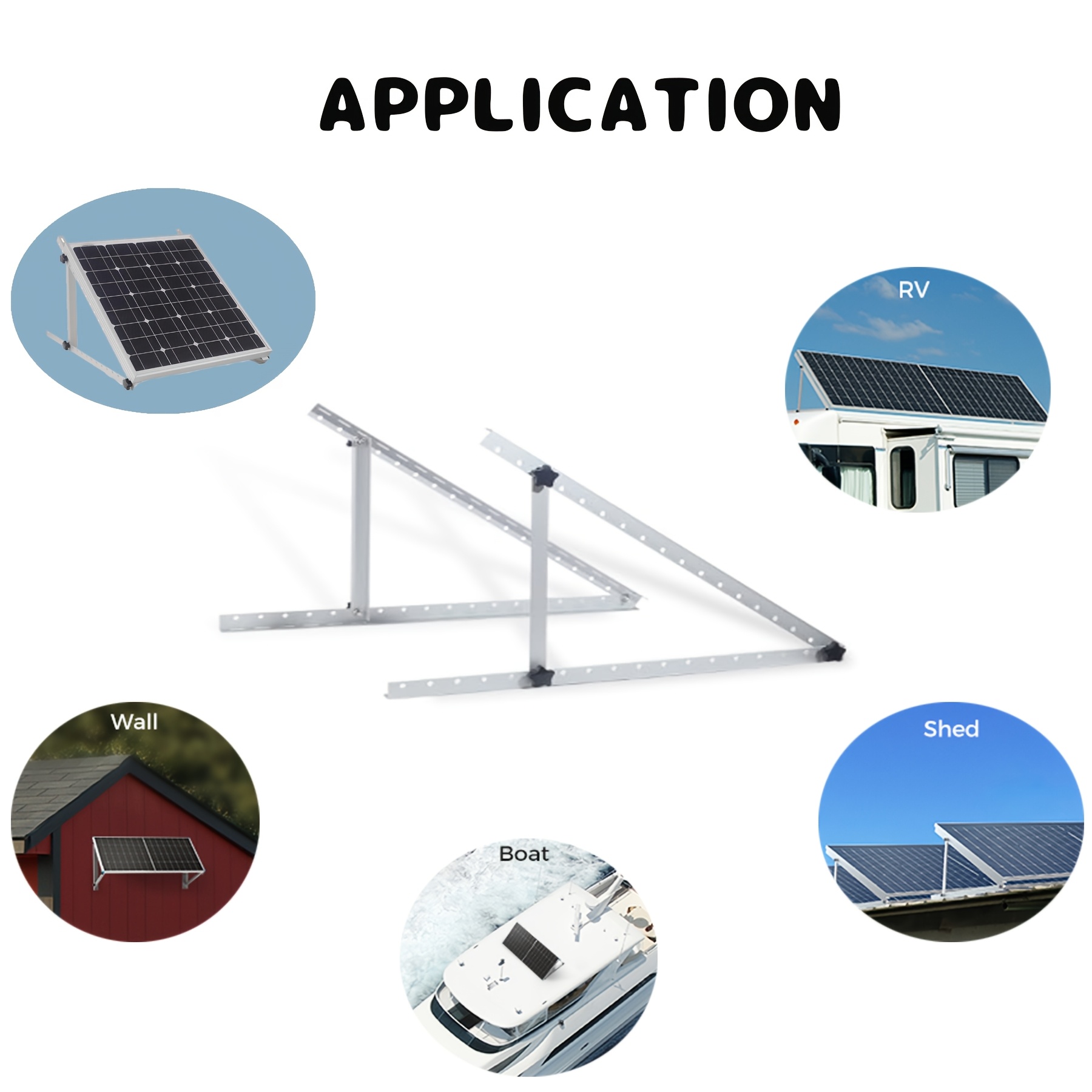 adjustable aluminum solar panel mounting brackets easy setup - {region ...